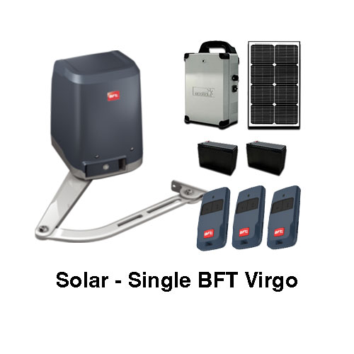 BFT Virgo Solar single Swing Gate Motor Kit | BFT Motor Kit